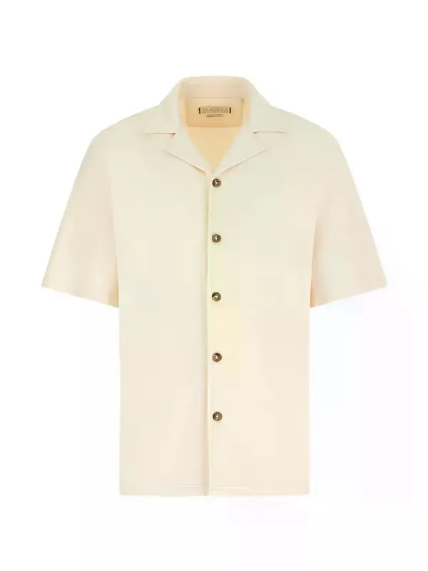 Guess Short-sleeve Camp-collar Shirt - Neutrals
