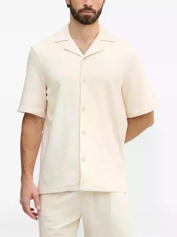 Guess Knitted Bowling Shirt - Neutrals