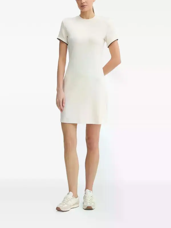 Guess Contrast-trim Logo-jacquard Mini Dress