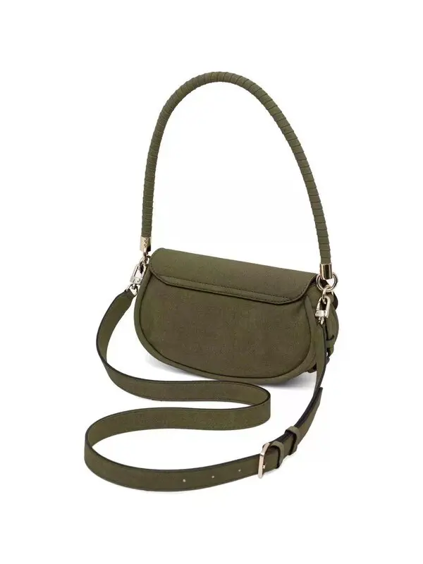 Guess Danya Logo-plaque Shoulder Bag - Green