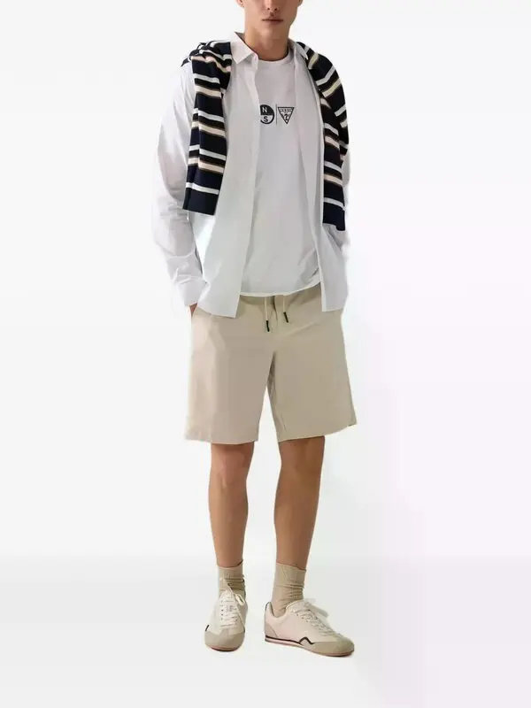 Guess Logo Patch Drawstring Shorts