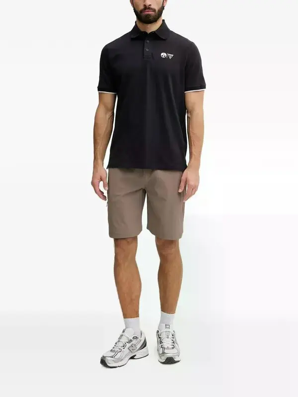 Guess X North Sails Logo-print Tipped Polo Shirt - Blue