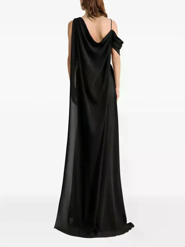 GEMY MAALOUF Draped Asymmetrical-neckline Gown