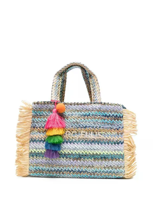 MARC ELLIS Buby Fringe-trim Tote Bag