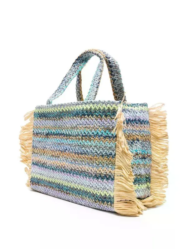 MARC ELLIS Buby Fringe-trim Tote Bag