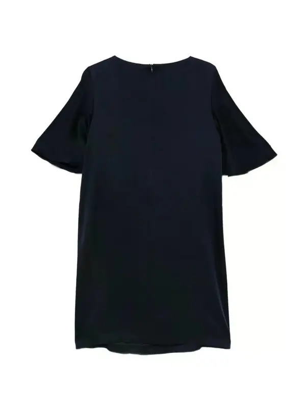CLIPS Ruffled Short-sleeve Mini Dress