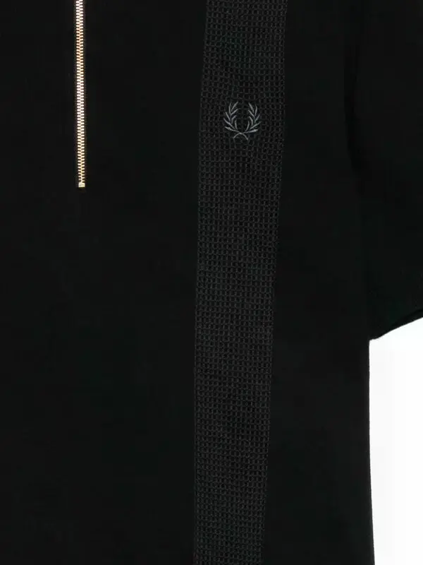 Fred Perry Textured Panel Zip-up Sweater