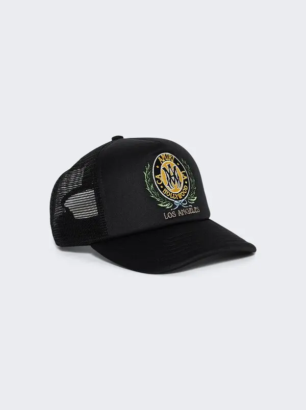 Amiri Ma Crest Trucker Hat - Black