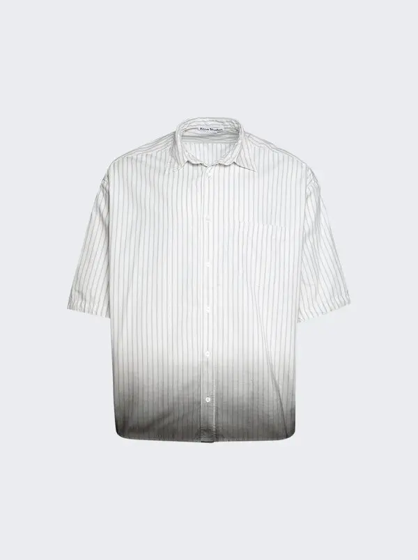 Acne Studios Dip-dyed Button Up Shirt And Brown