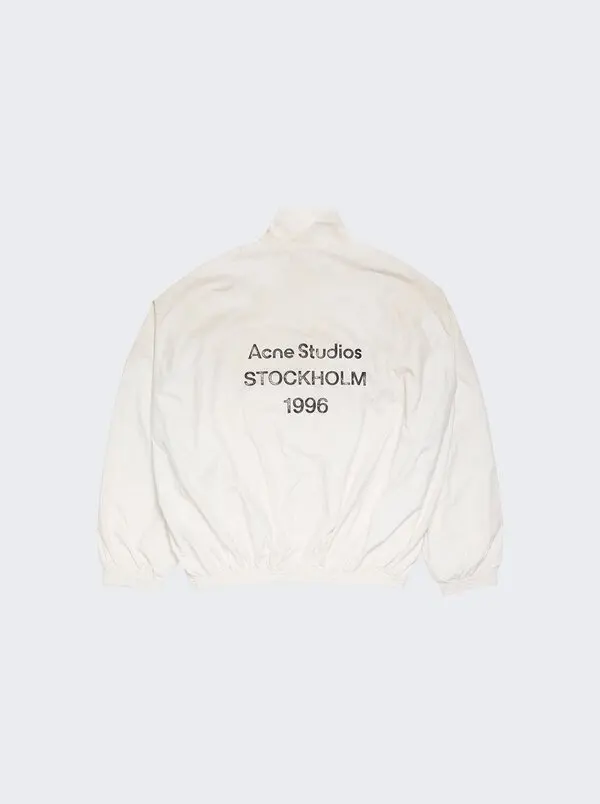 Acne Studios Washed Logo Jacket - White