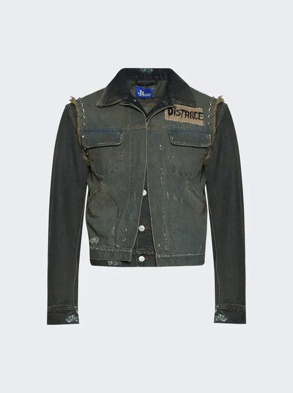 MARKING DISTANCE Double Denim Jacket