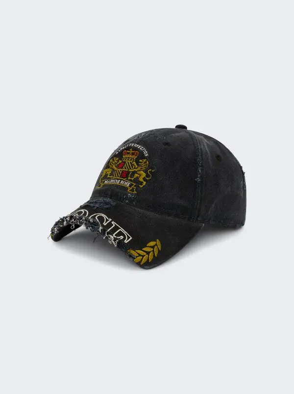 Martine Rose Washed Baseball Cap - Black