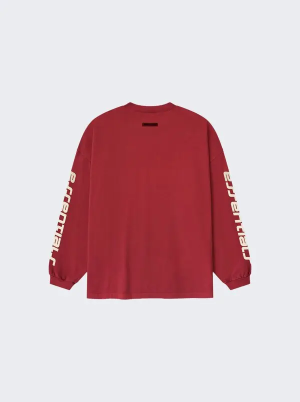 Fear Of God 90's Long Sleeve Tee Crimson