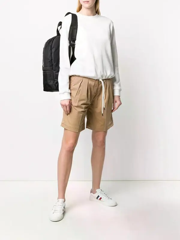 Woolrich Khaki Cotton Wide-leg Shorts