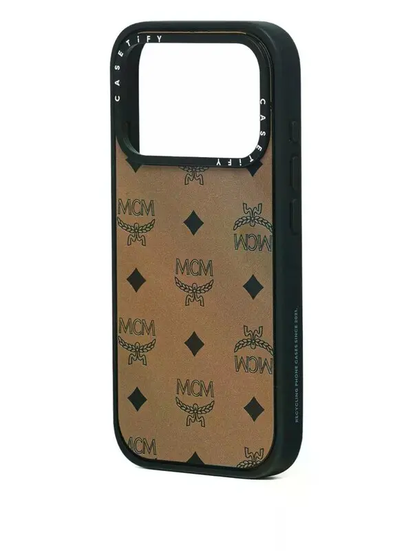 Mcm X Casetify Monogram-pattern Iphone 17 Pro Case