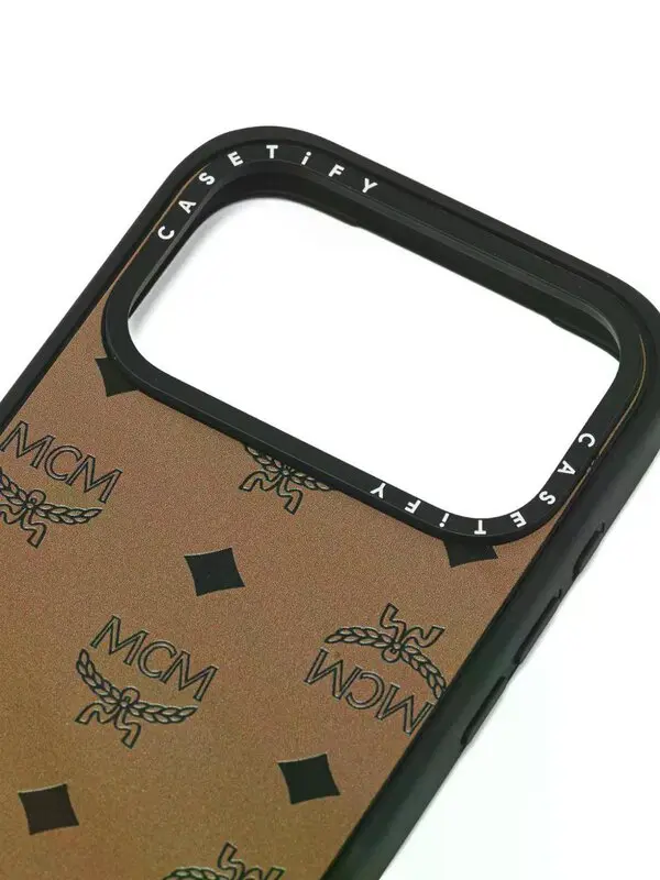 Mcm X Casetify Monogram-pattern Iphone 17 Pro Case