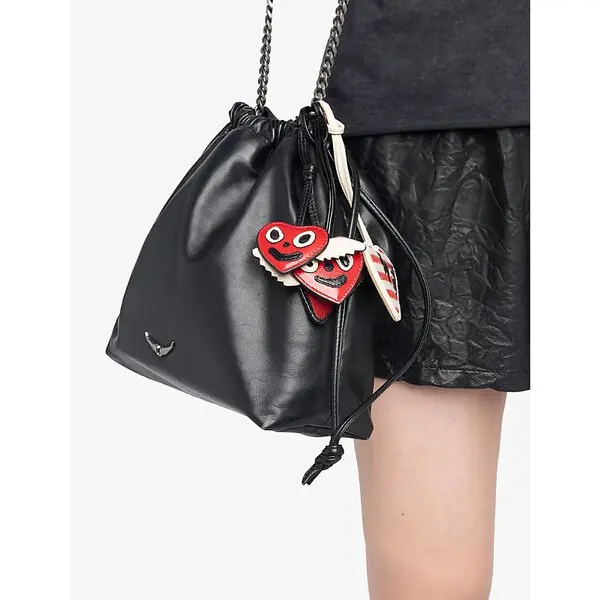 Zadig&Voltaire Love Cherry Leather Keyring