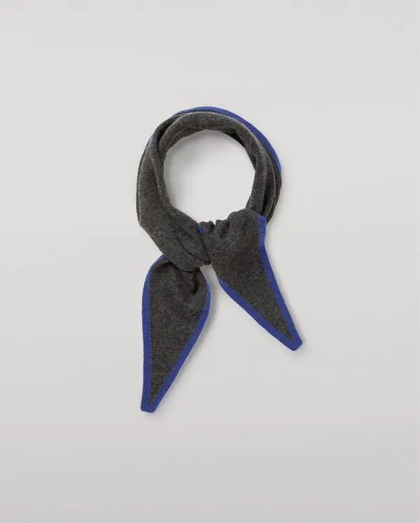 Johnstons Of Elgin Diamond Cashmere Necktie - Grey