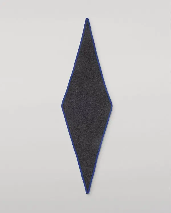 Johnstons Of Elgin Diamond Cashmere Necktie - Grey