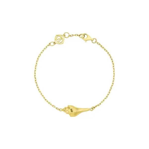 ZOË & MORGAN Zoe And Morgan Kailani Vermeil Bracelet With Shell Pendant - Gold