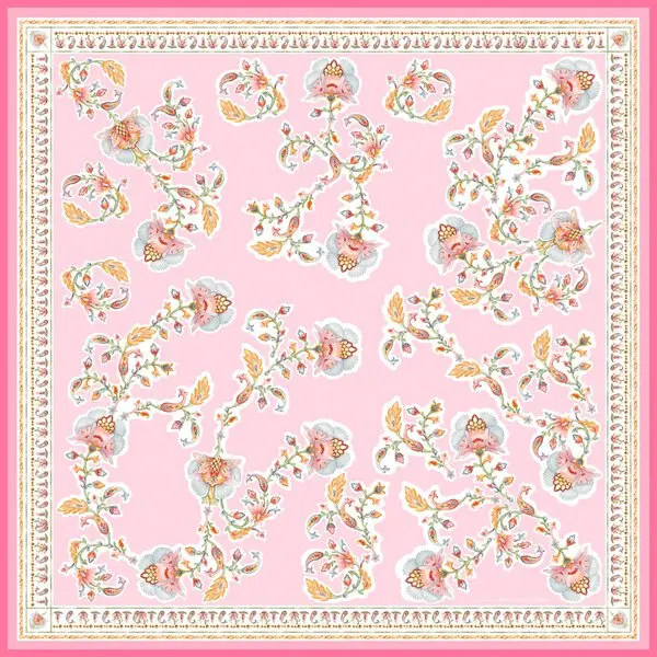 JESSIE ZHAO NEW YORK Blush Charm Double Sided Silk Scarf - Pink