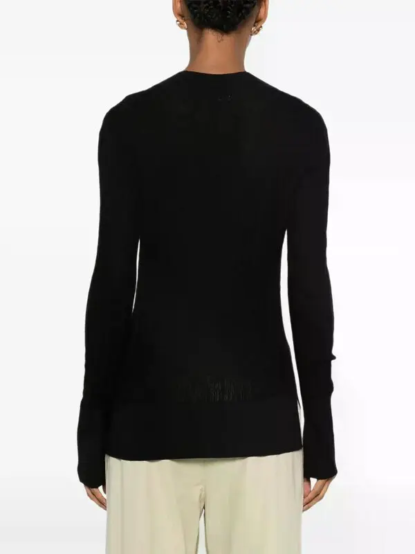 JOSEPH Ribbed Knit V-neck Top