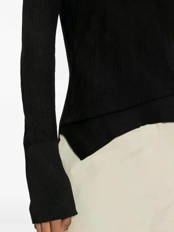 JOSEPH Ribbed Knit V-neck Top