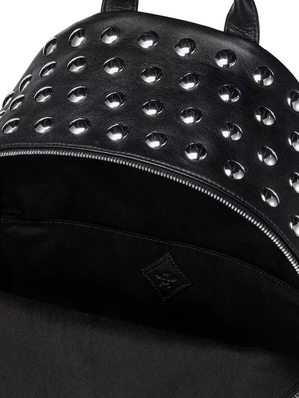 Mcm Stark Studded Backpack - Black