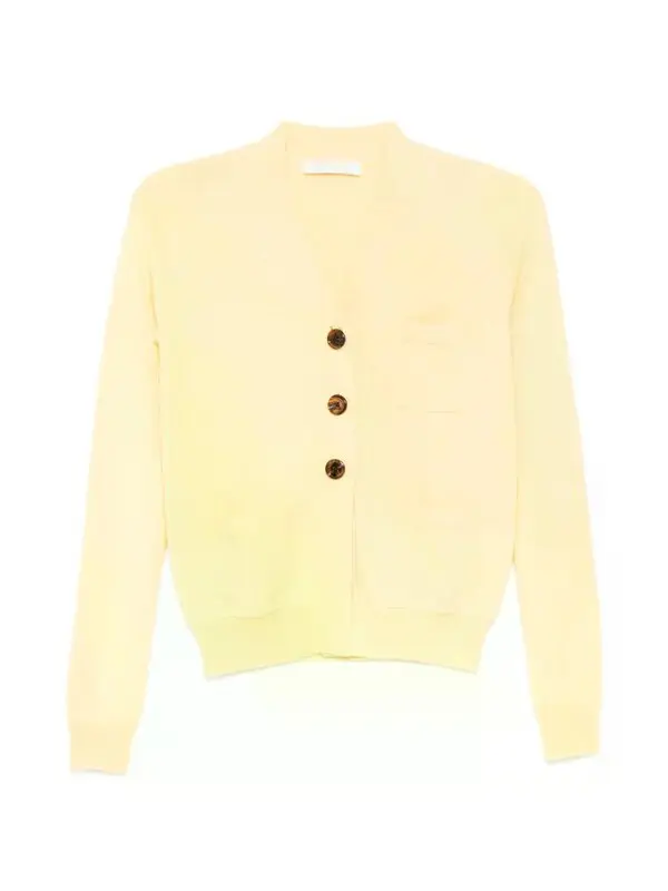 Chloé V-neck Patch-pocket Cardigan