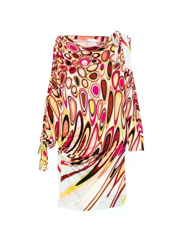 Emilio Pucci Abstract Print Midi Dress