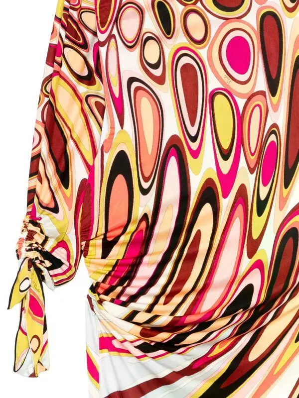 Emilio Pucci Abstract Print Midi Dress