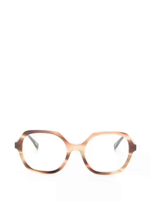 Zadig&Voltaire Geometric-frame Eyeglasses - Brown