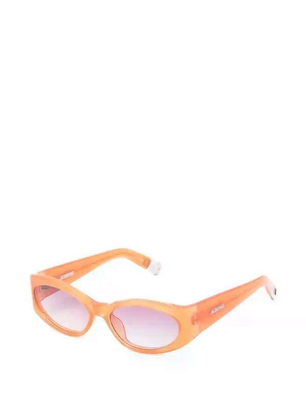 Jacquemus Oval Frame Sunglasses - Orange