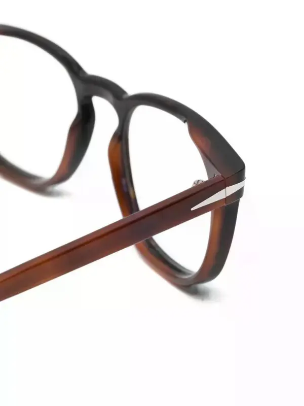 DB EYEWEAR BY DAVID BECKHAM Tortoiseshell-effect Square-frame Eyeglasses