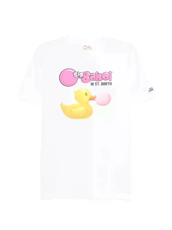 MC2 SAINT BARTH X Big Babol Denver Print-detail T-shirt - White