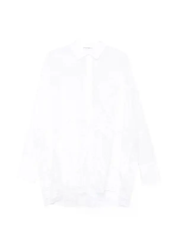 Ermanno Scervino Lace-trim Panelled Shirt