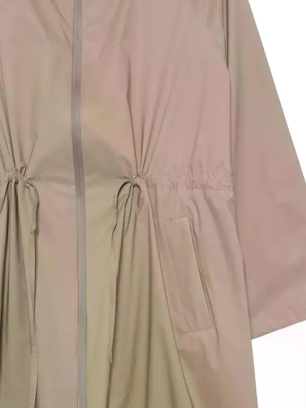 Herno Drawstring-waist Hooded Coat - Neutrals