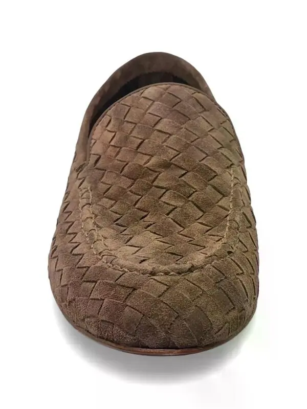 BARRETT Woven Suede Loafers - Brown