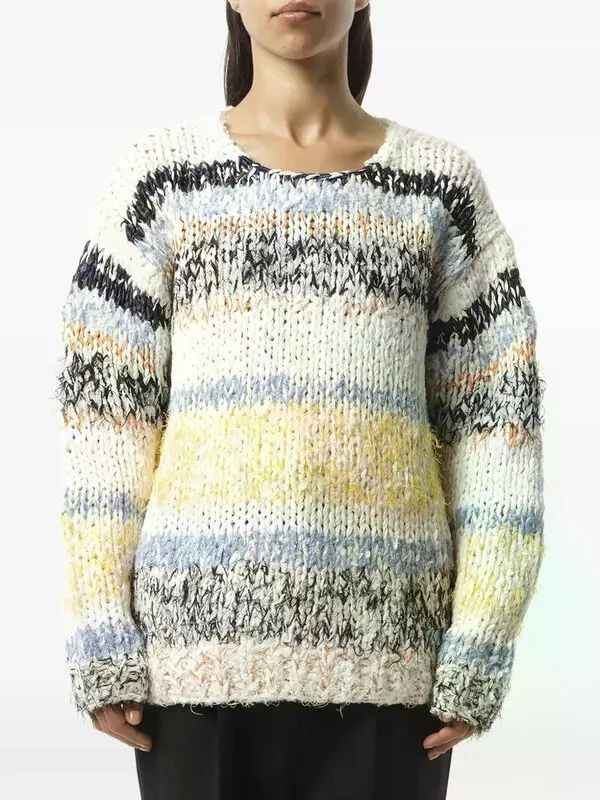 Chloé Striped Chunky-knit Sweater