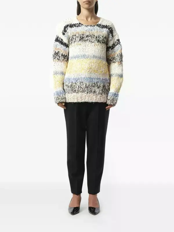 Chloé Striped Chunky-knit Sweater