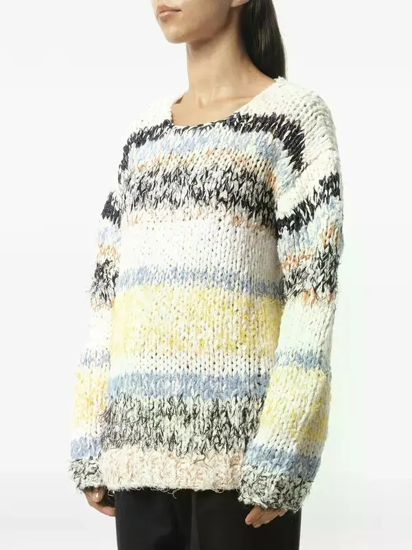 Chloé Striped Chunky-knit Sweater