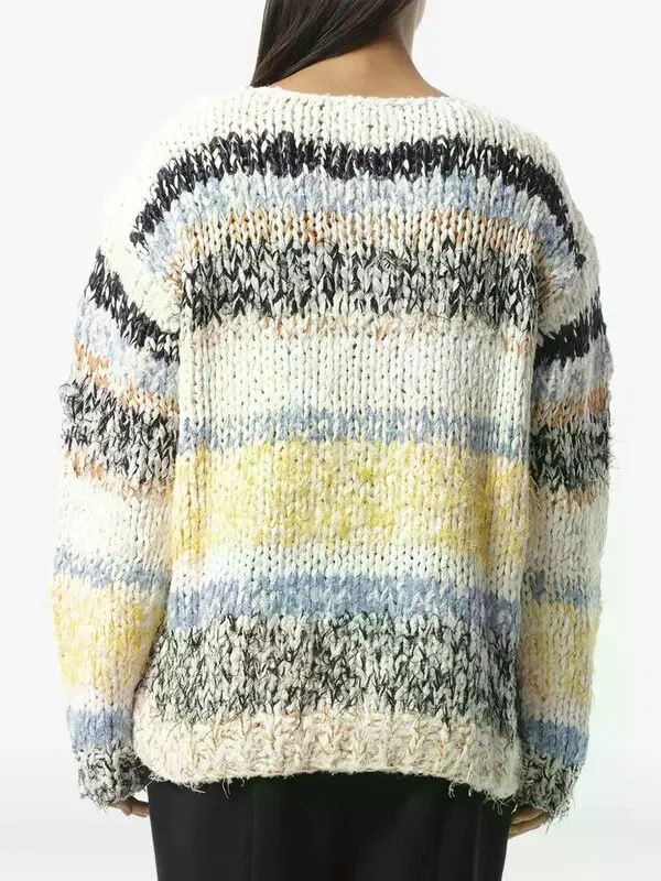 Chloé Striped Chunky-knit Sweater