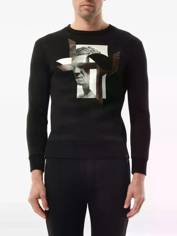 Neil Barrett Abstract Photographic Print Sweatshirt