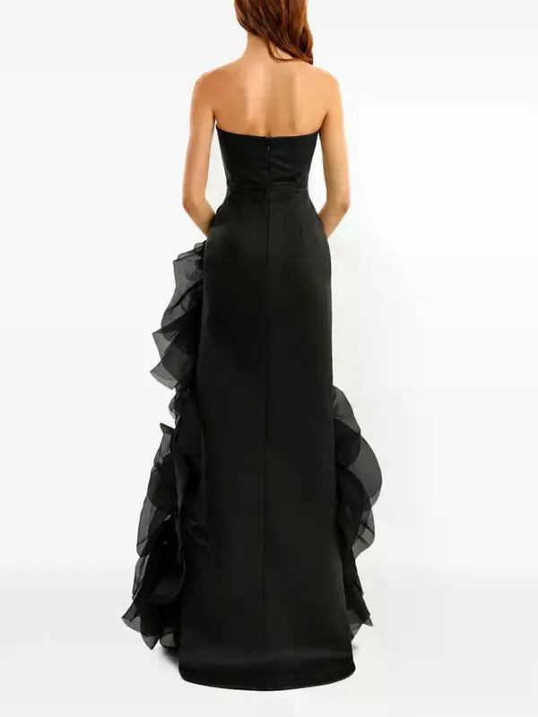 GEMY MAALOUF Sculpted Floral-appliqué Dress