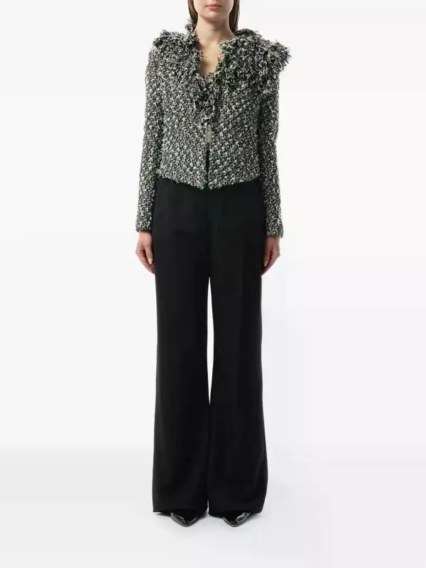 LANVIN Tweed Jacket With Frayed Edges