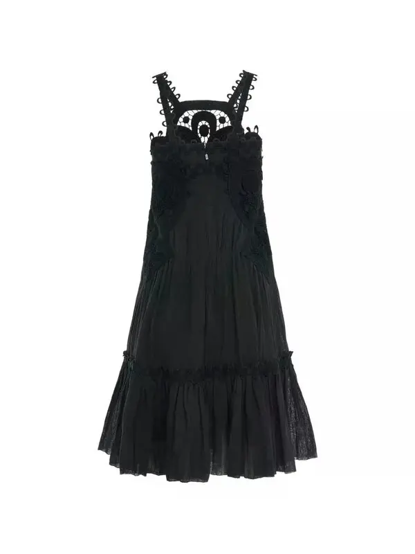 Chloé Embroidered Lace Midi Dress
