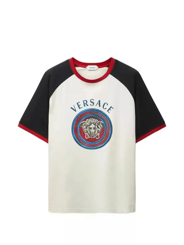 Versace Printed Cotton-jersey Regular T-shirt