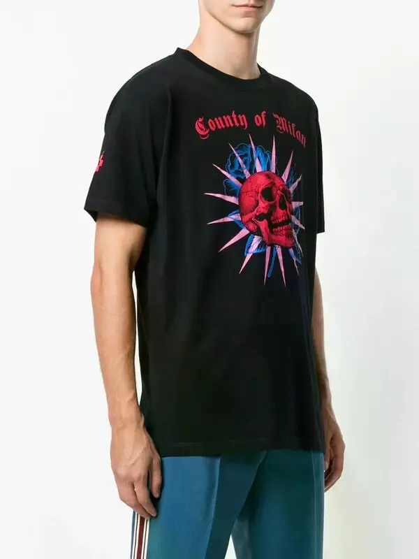 COUNTY OF MILAN Skull Print T-shirt
