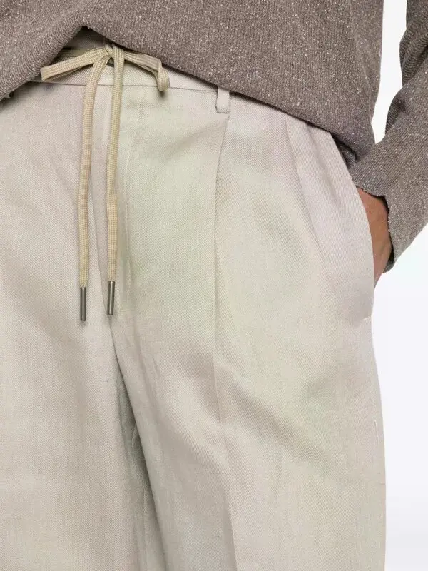 Tagliatore Pleated Drawstring Trousers