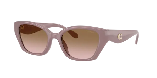 COACH Cat Eye Sunglasses - Brown Peach Gradient